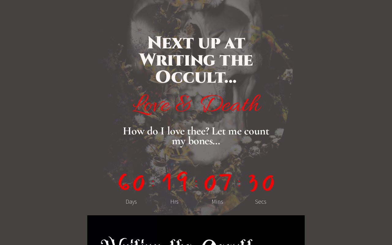 Writing the Occult: Events